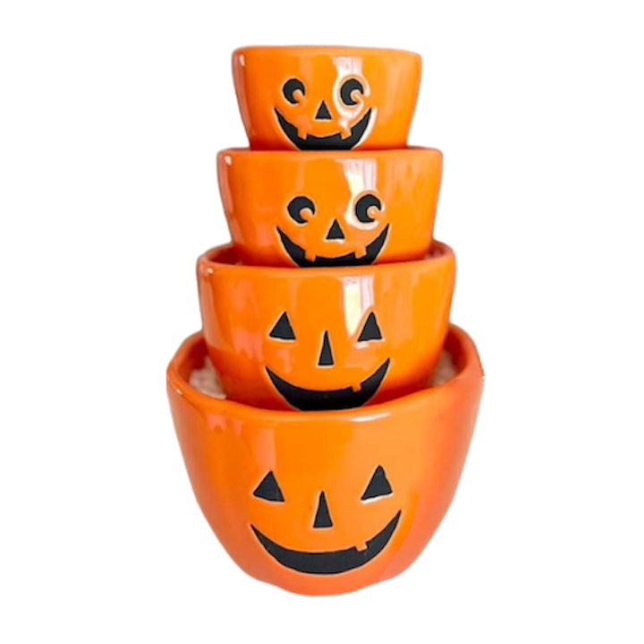 Rae Dunn JACK-O-LANTERN Measuring Cups | Trick Or Treat – Dunn Directory