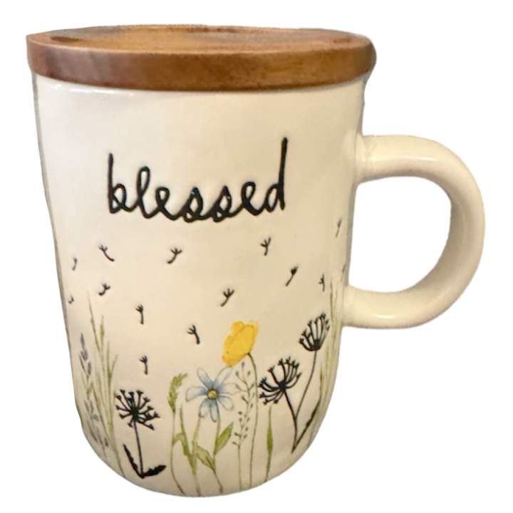 Rae Dunn BLESSED Mug | Flower Print – Dunn Directory